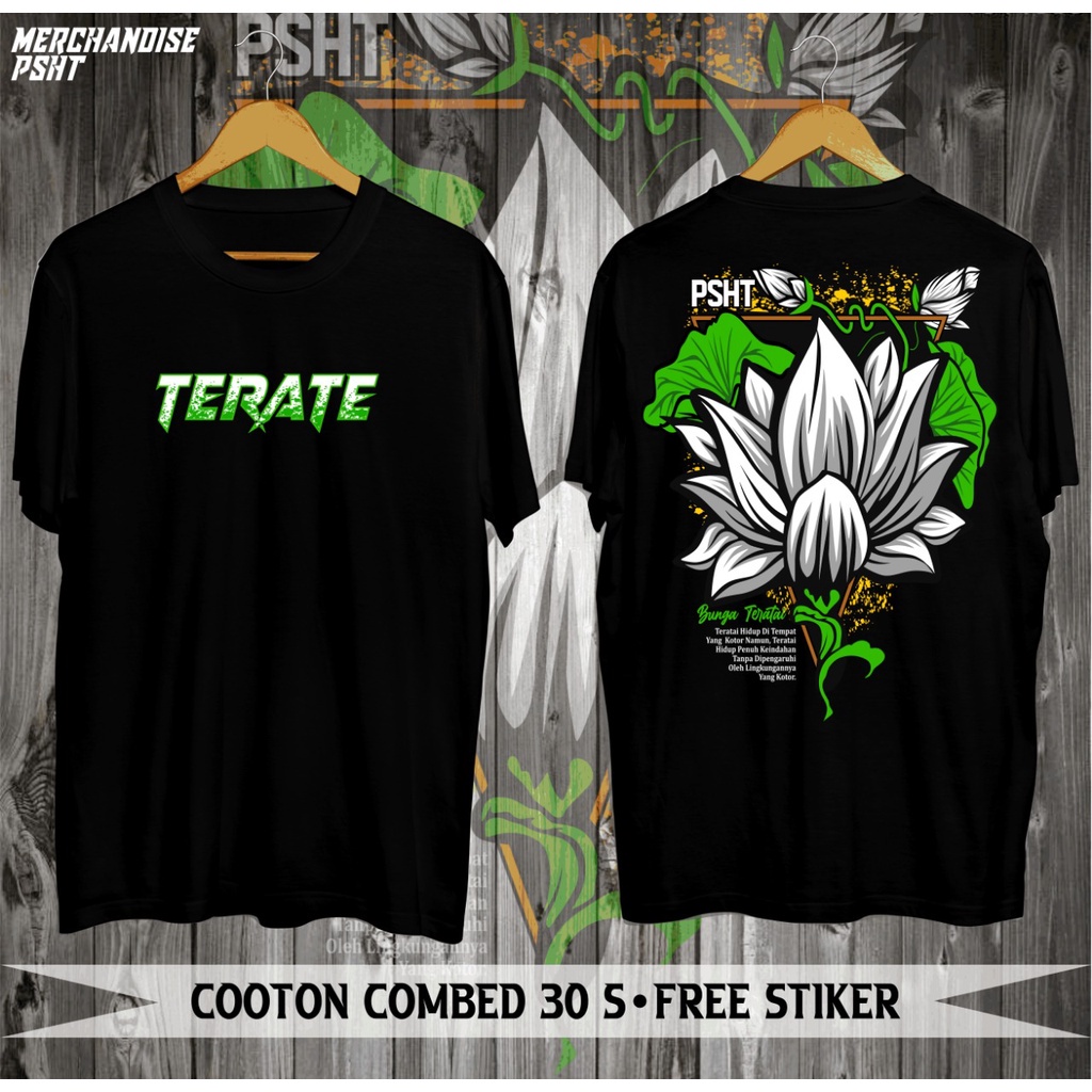 Jual KAOS TERATE WARU PUTIH CLOTH TERATE BUNGA PUTIH | Shopee Indonesia