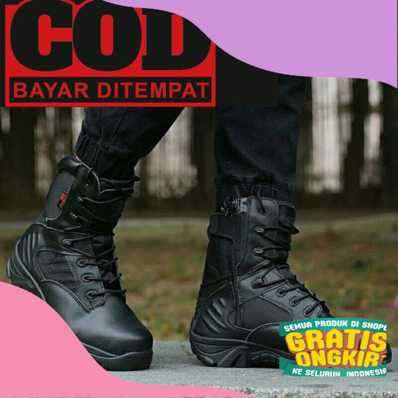Jual Delta Cordura Tactical Hitam - Sepatu Boots High Best Quality ...