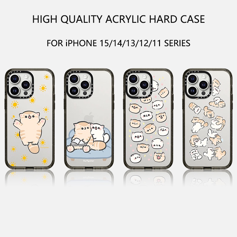 Jual CASETiFY X fluffystar Stickers Black Edge Clear Sideband Font ...