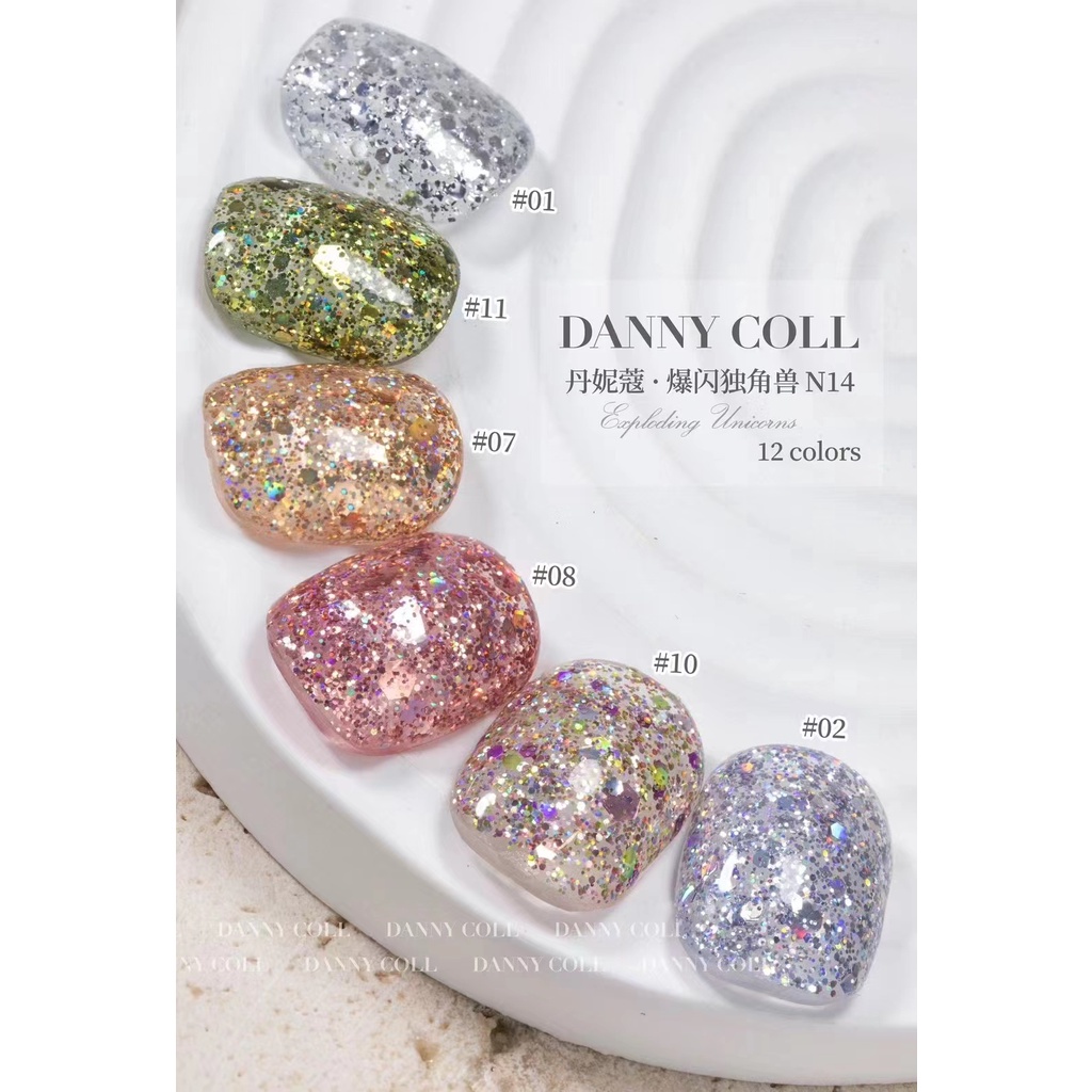 Jual Danny Coll Flash Unicorn Nail Gel N14 Set 12 Colour Free Display ...
