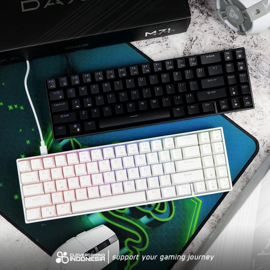 Jual Rexus DAXA M71 Classic RGB HOTSWAP Mechanical Gaming Keyboard M 71 ...