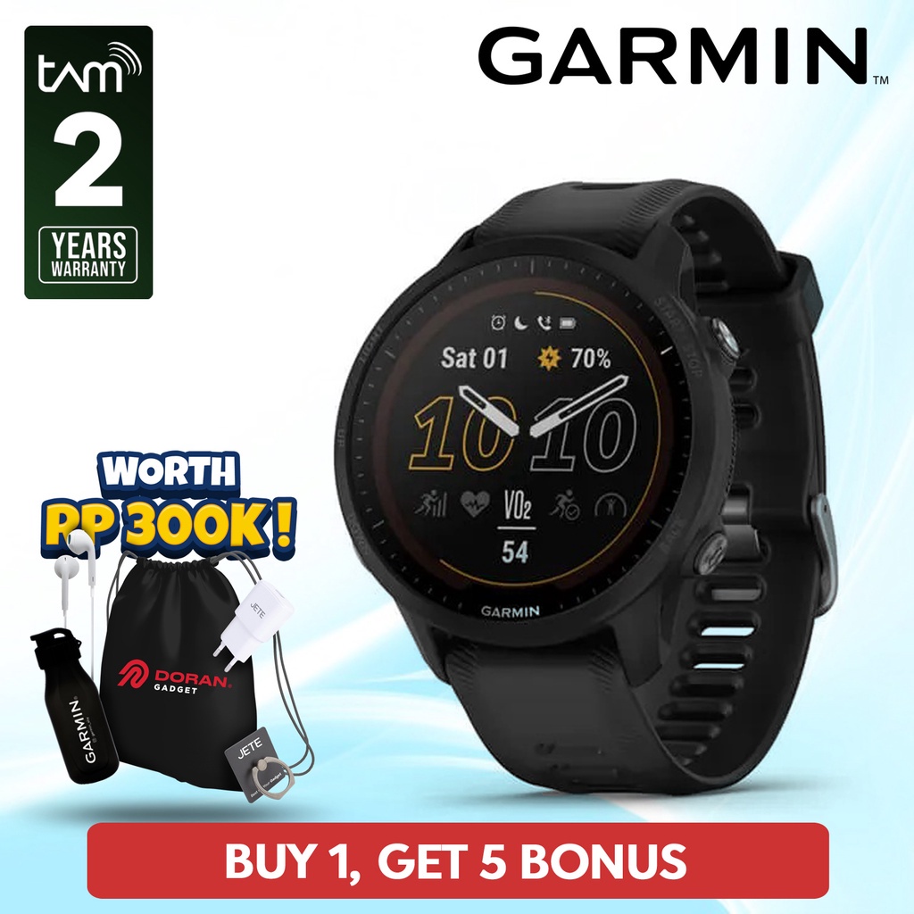 Jual Garmin Forerunner 955 Solar Black - Garansi TAM 2 Tahun | Shopee ...
