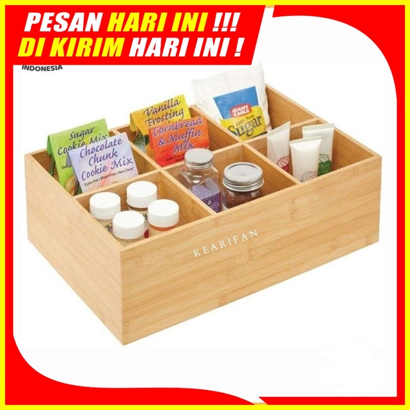 Jual (H99) Rak Kotak Tempat Kopi Sachet Rak Coffee Box kayu tempat ...