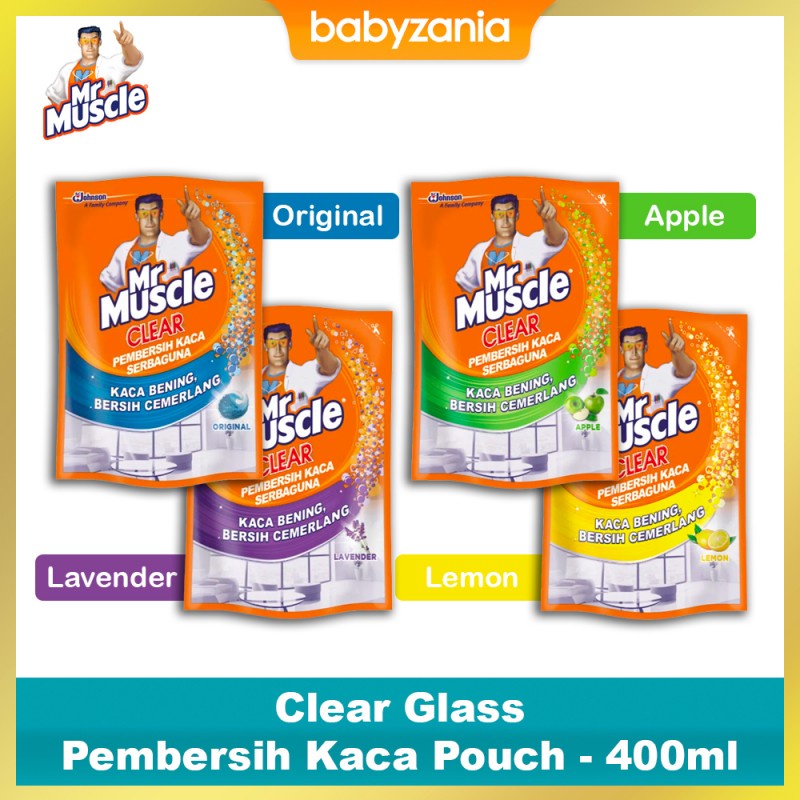 Jual Mr Muscle Clear Glass Pembersih Kaca Serbaguna Refill Pouch - 400 ...