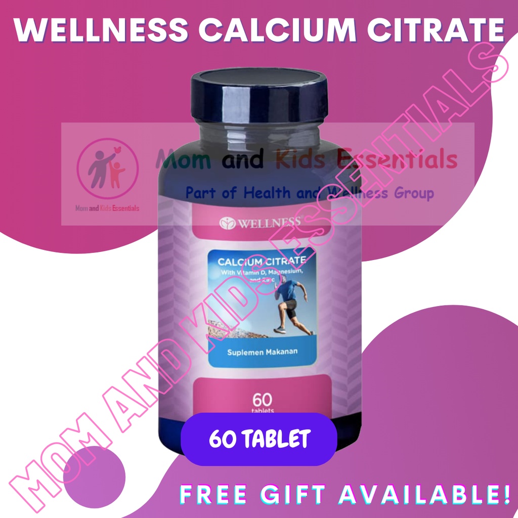 Jual WELLNESS CALCIUM CITRATE 60 TABLET SUPLEMEN VITAMIN TULANG SENDI ...