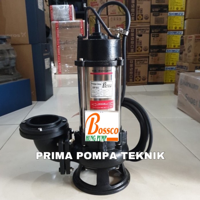 Jual SEWAGE PUMP BOSSCO DSP 50-3 3PHASE 380V 5HP OUT 4INCH MAX HEAD 22M ...