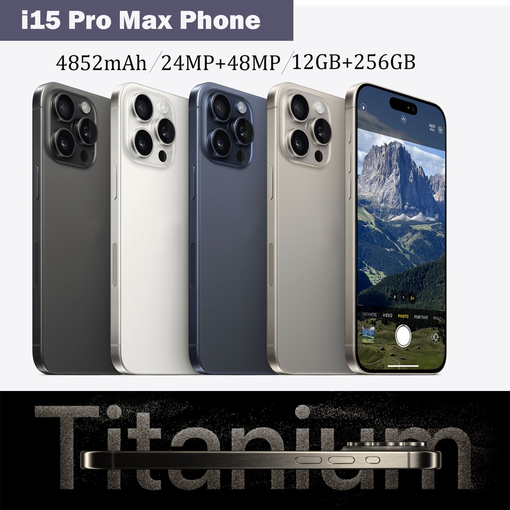 Jual Phone i15 Pro Max Handphone Asli 6.7 Inci 8GB RAM+256GB ROM HD Kamera Dual SIM Dual 5G WiFi ...