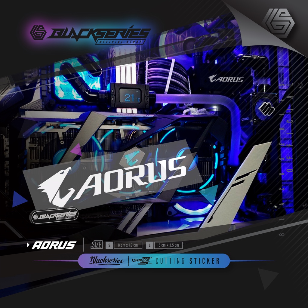 Jual Cutting Sticker Aorus Logo | Stiker Aorus | Aorus | Shopee Indonesia