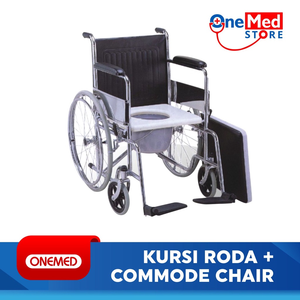 Jual Kursi Roda+Commode Chair-Tempat Buang Air Besar OneMed YG | Shopee ...