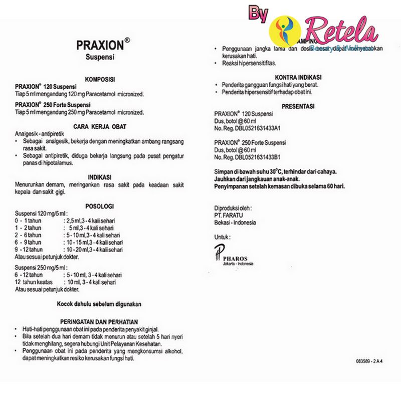Jual PRAXION 250MG/5ML FORTE 60ML | Shopee Indonesia