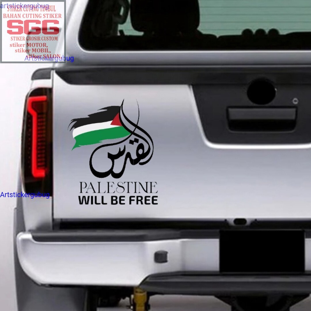 Jual STICKER PALESTINE FLAG WILL BE FREE AKSESORIS MOBIL STIKER CUTTING VARIASI PALESTINA GAZA ...