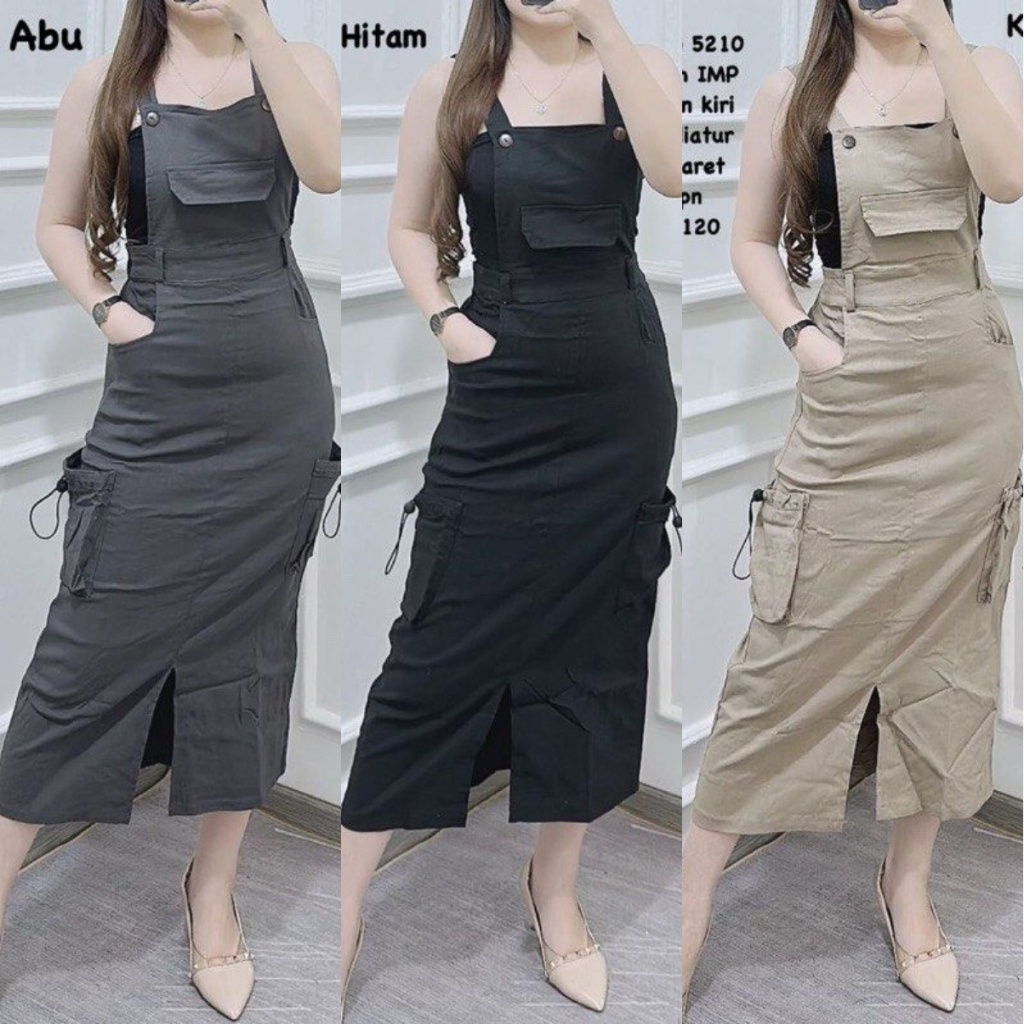 Jual Kana Overall Rok Cargo Renata Model A - Jumpsuit Wanita Kekinian ...