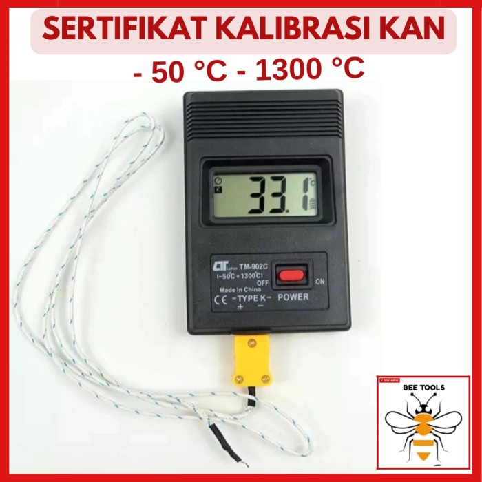 Jual Digital Thermometer/ Termometer -50 °C - 1300 °C Sertifikat ...