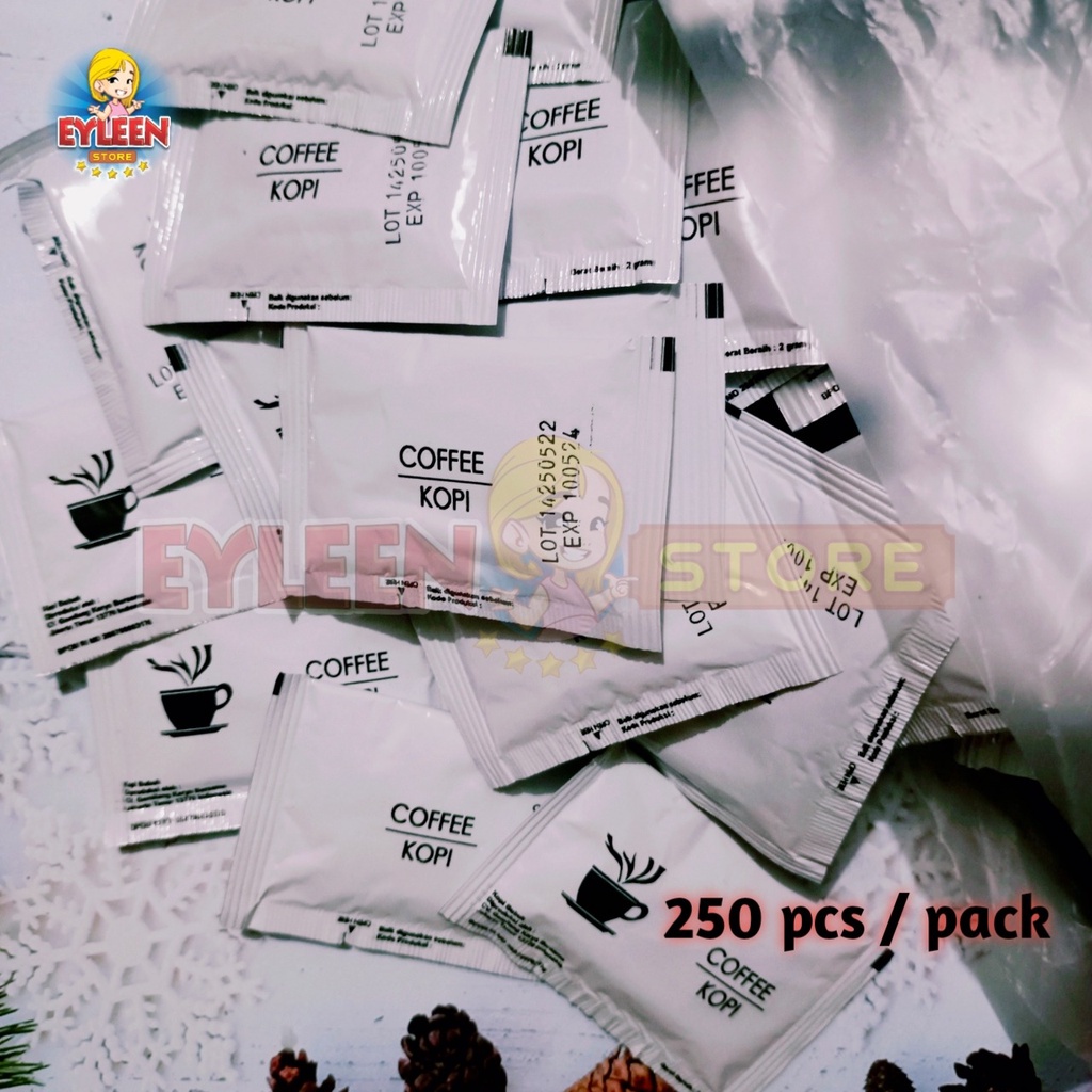 Jual Kopi Sachet Hotel Cafe 250 pcs Kopi Instan Coffee Sachet | Shopee Indonesia