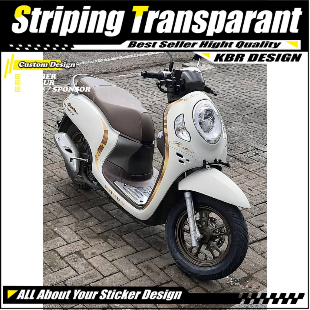 Jual TREND STRIPING TRANSPARAN SCOOPY VARIASI PRESTIGE 2021 SCOOPY 2022 ...