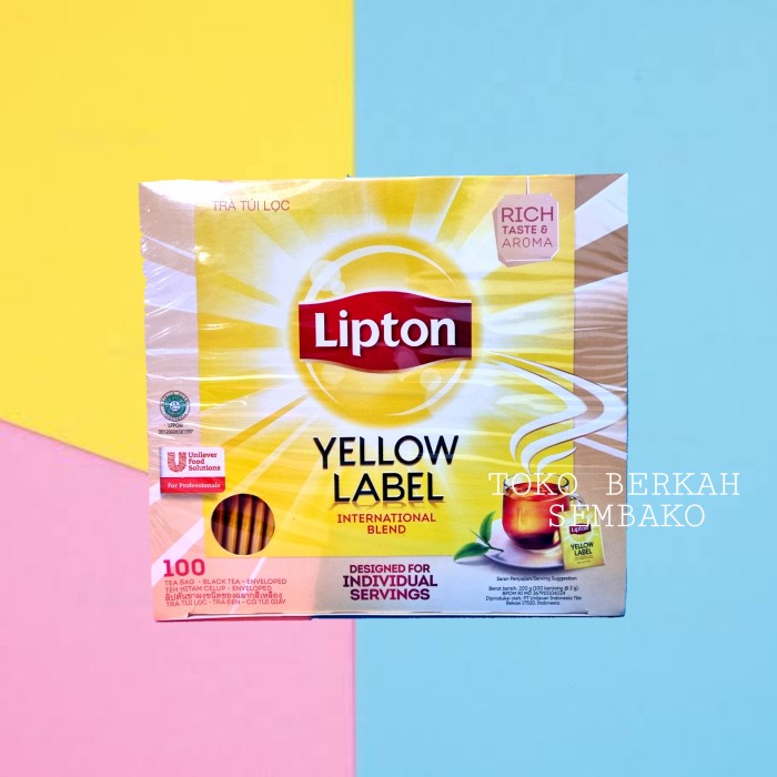 Jual Lipton Yellow Label Tea 100 Envelope / Teh Celup | Shopee Indonesia