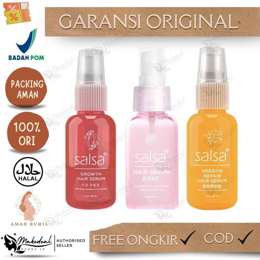 Jual Ready Stok SALSA Hair Serum 80ml | Parfum Rambut Spray Rose ...