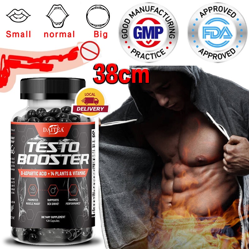 Jual TESTO BOOSTER Men's Muscle Building Supplement D-Aspartic Acid ...