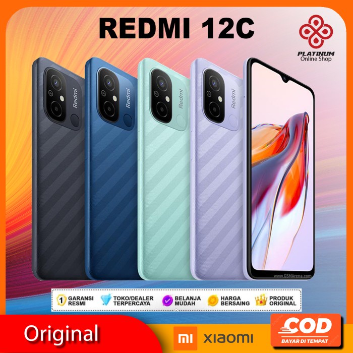 Jual XIAOMI REDMI 12C 3/32GB (Graphite Gray) | Shopee Indonesia