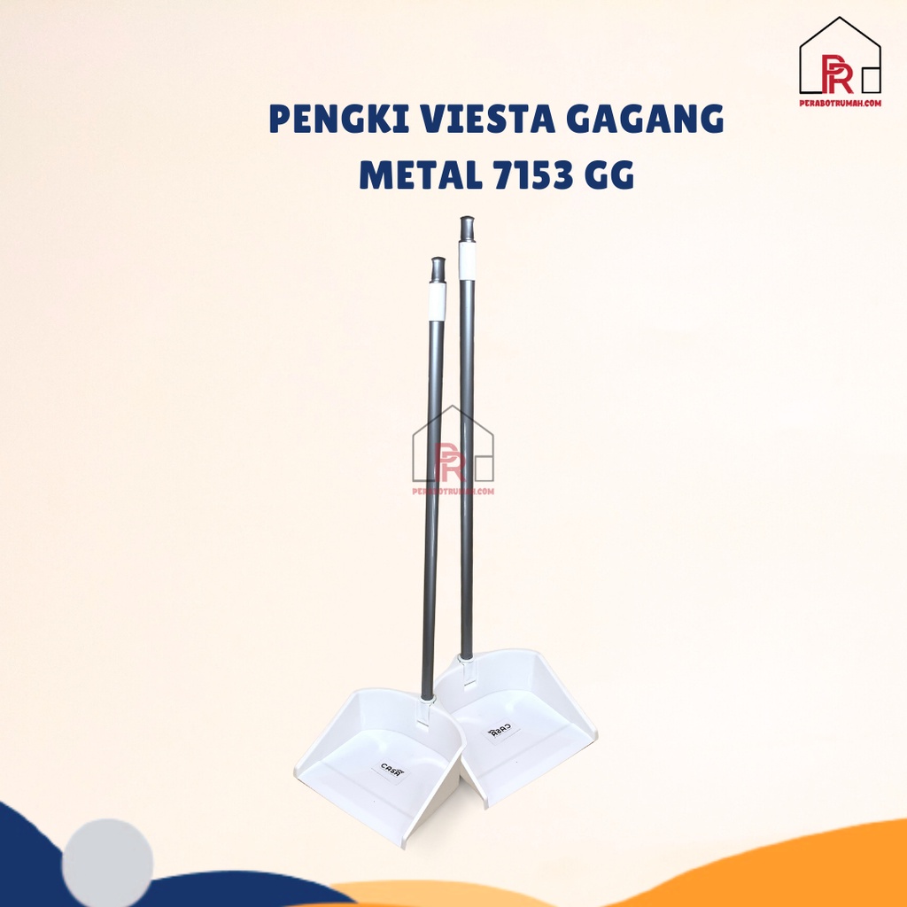 Jual Pengki Gagang Metal Viesta Putih / Serok Aesthetic / Serok Sampah ...