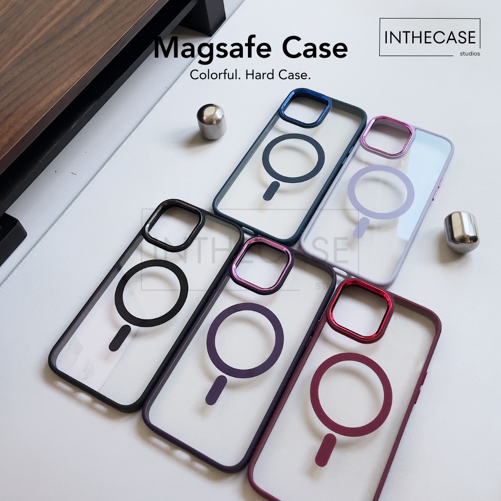 Jual Magsafe Colorful Case for iP X-14 Series Pro Promax Bening Full ...