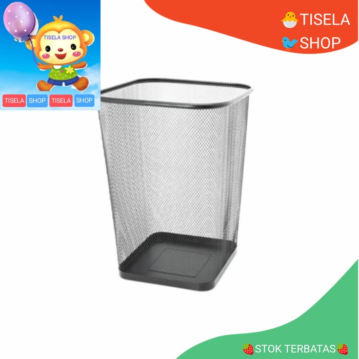 Jual Tempat Sampah 14 Ltr Besi - Hitam / tempat sampah jaring / waste ...