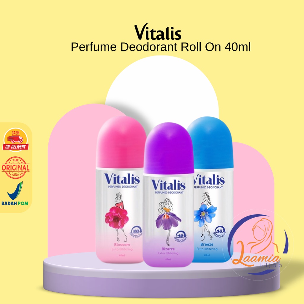Jual Vitalis Perfume Deodorant Roll On 40Ml | Deodorant | Shopee Indonesia