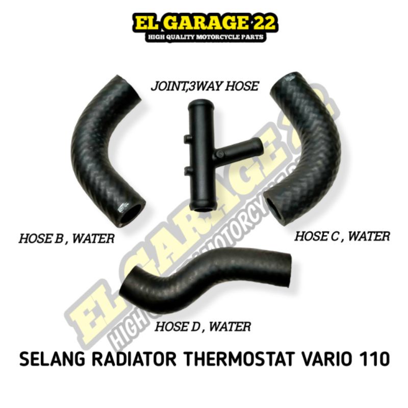 Jual Selang radiator slang termostat honda vario 110 lama old Vario ...