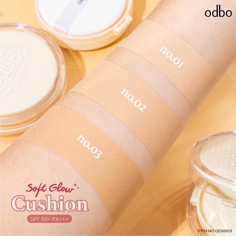 Jual ODBO Soft Glow Cushion SPF50+ PA+++ 11g + FREE Refill 11g | Original Thailand | | Shopee ...