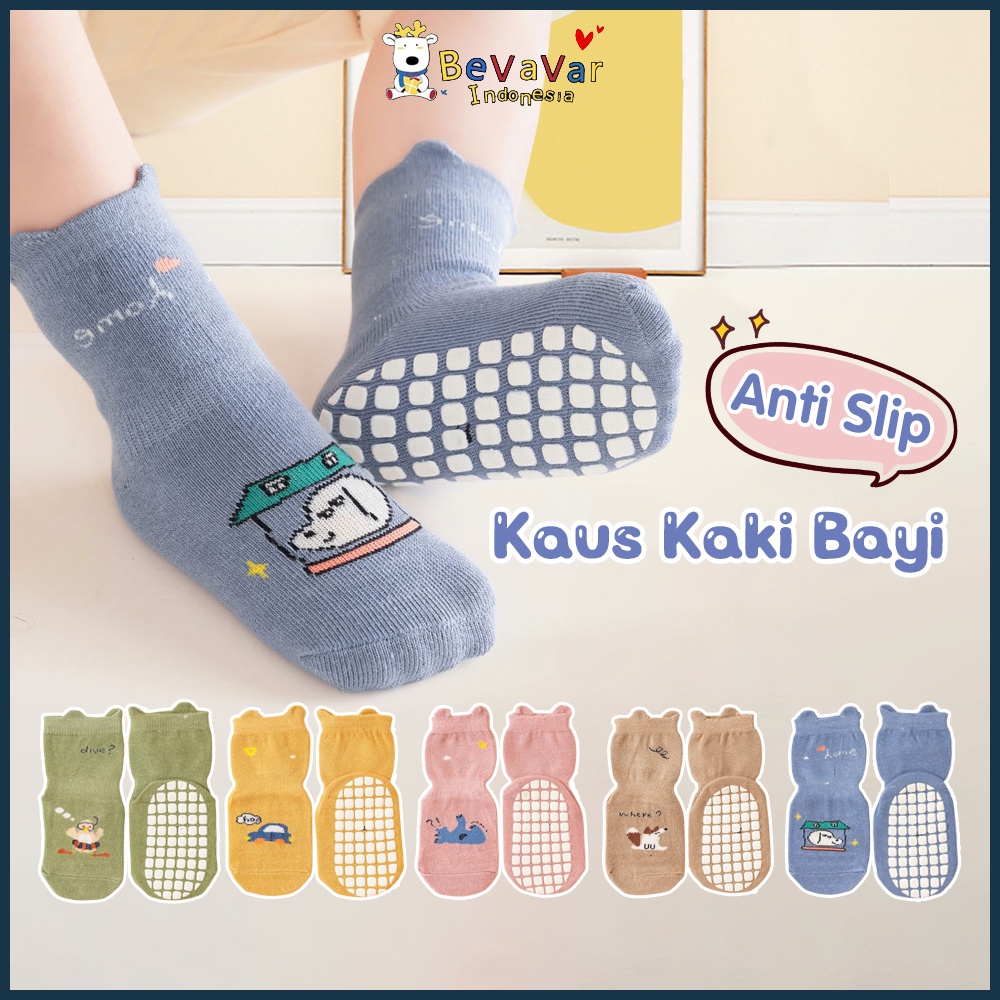 Jual BEVAVAR Kaos Kaki Anti Slip Bayi Kaus Kaki Balita Unisex Laki Laki ...