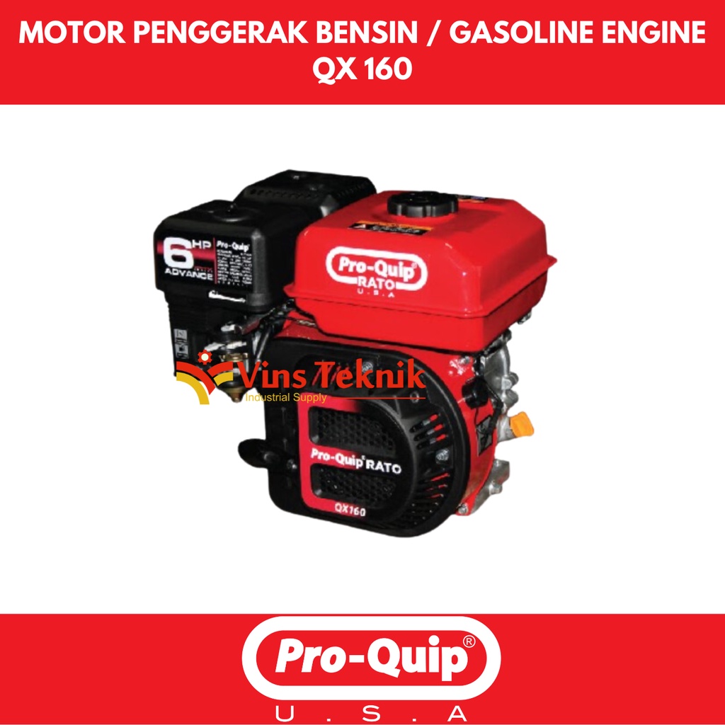 Jual Mesin Penggerak Proquip QX 160 Gasoline Engine Bensin 4 Tak 6HP ...