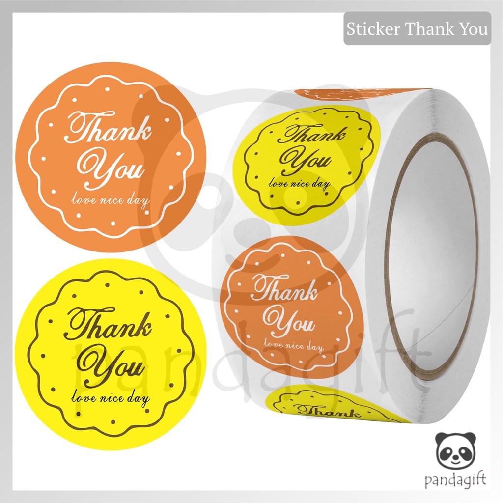 Jual Stiker Label Thank You Roll isi (500 Pcs) / Stiker Terima Kasih ...