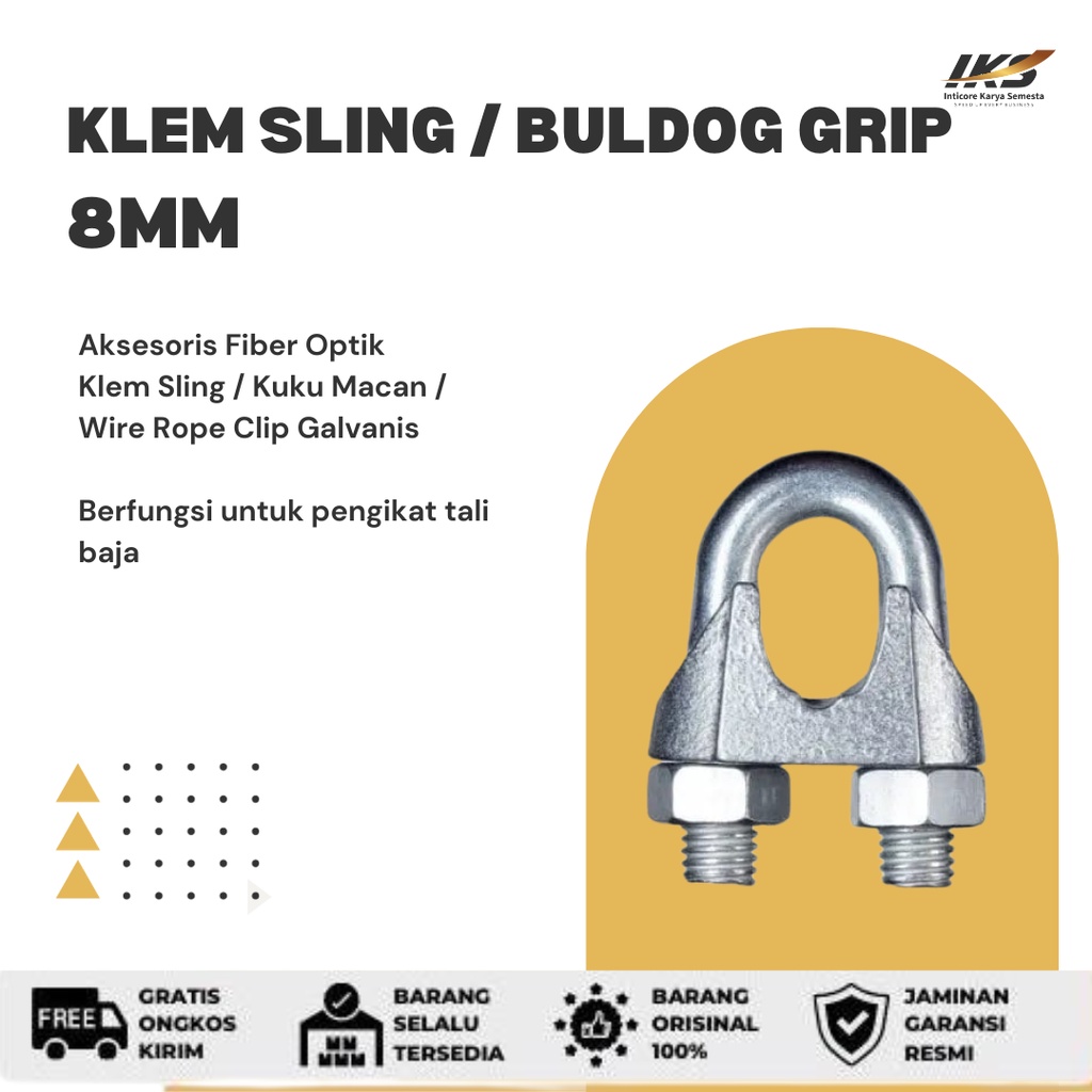 Jual Klem Sling / Buldog Grip 8mm | Shopee Indonesia