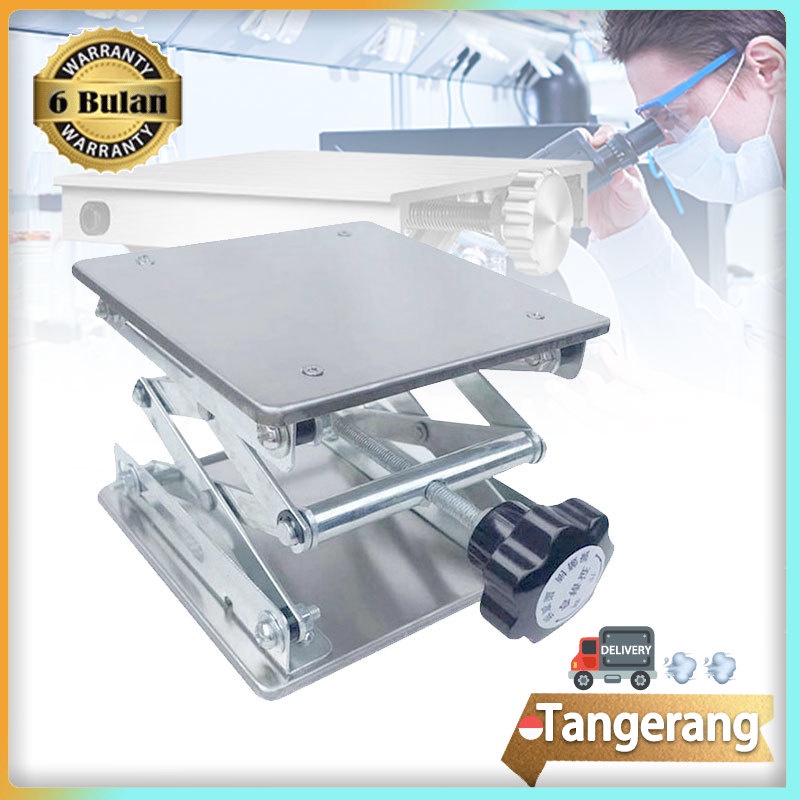 Jual Mini Lab Lift Lifting Platforms 10x10cm Stainles Steel Lift Table ...