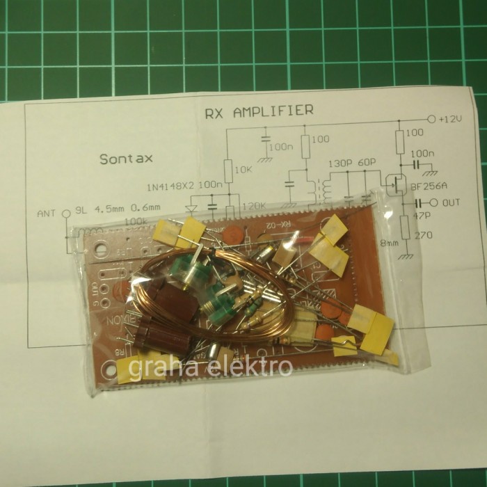 Jual kit pcb penguat boster RF RX amplifier receiver bitx ssb hf GO165 | Shopee Indonesia