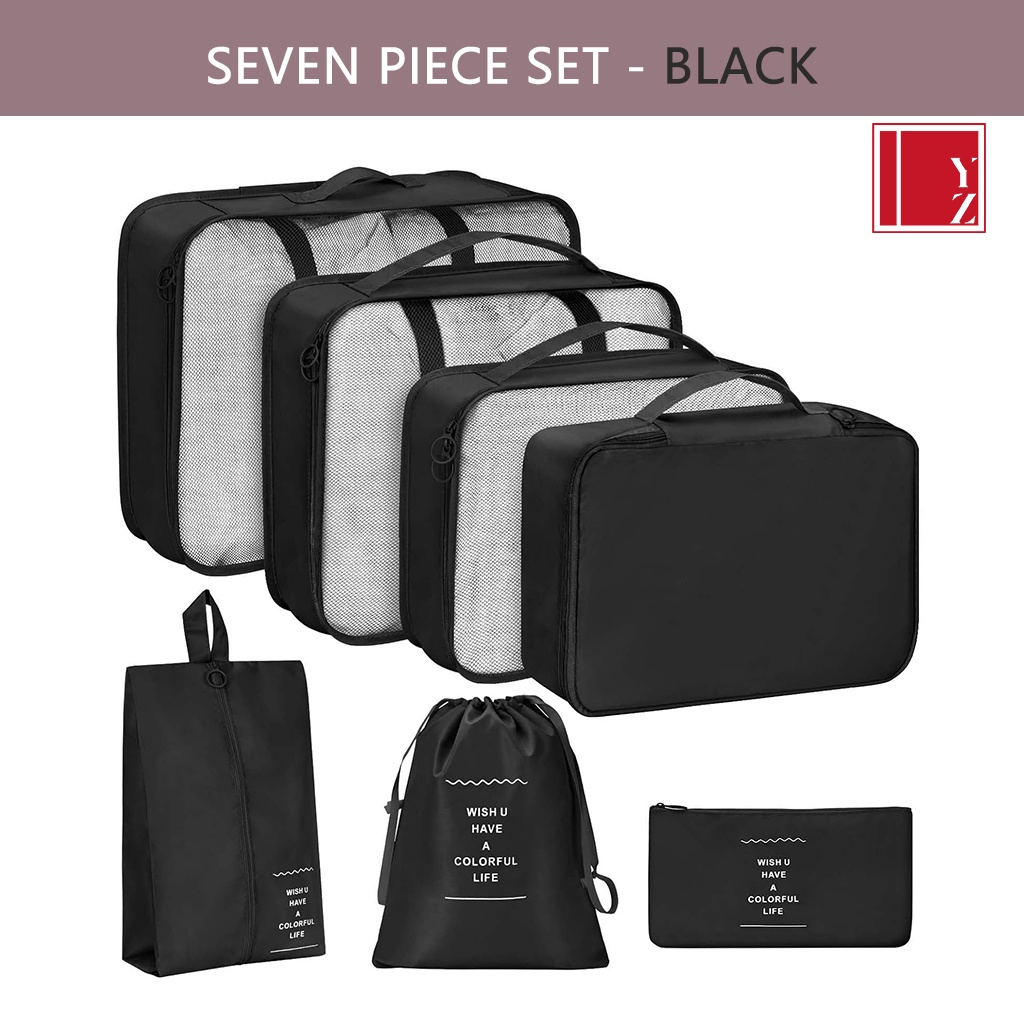 Jual 7in1 Tas Travel Organizer Storage Bag Luggage Bag Tas Packing ...