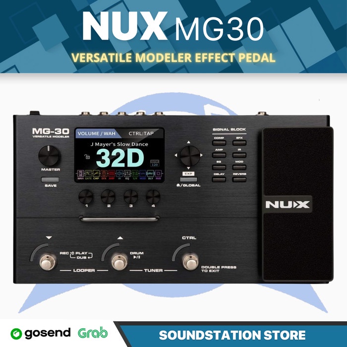Jual NUX MG30 Multi-Effect Pedal for Electric Guitar - Efek Gitar ...