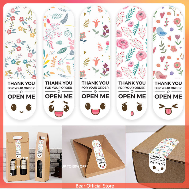 Jual Stiker segel kotak hadiah terima kasih/ Stiker Label Open Me Thank ...