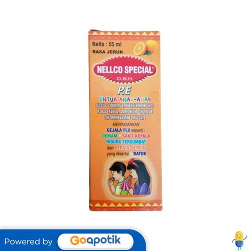 Jual Nellco Spesial Obh Pe Anak Syrup Rasa Jeruk 55 Ml | Shopee Indonesia