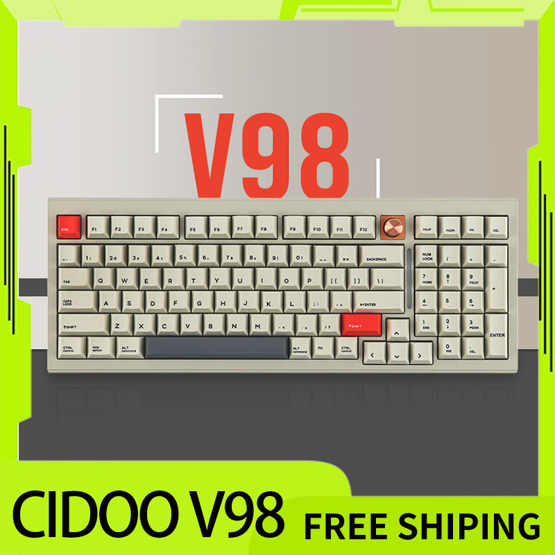 Jual Cidoo V98 Mechanical Keyboard Wireless Tri Mode Aluminium Alloy ...
