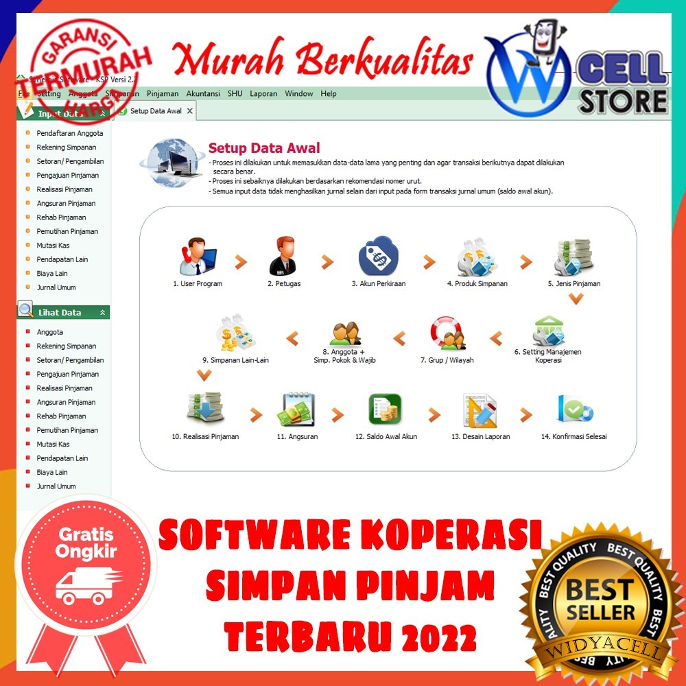 Jual SOFTWARE PROGRAM APLIKASI KOPERASI SIMPAN PINJAM TERBARU 2022 ...