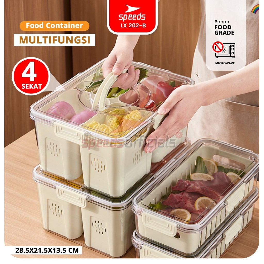 Jual SPEEDS Food Container Tempat Penyimpanan Kulkas Makanan Bumbu ...