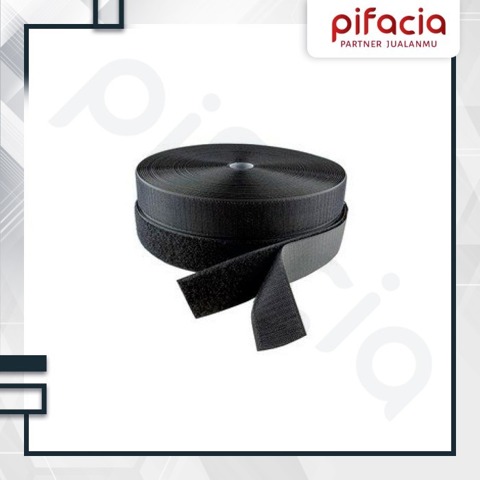Jual New Product VELCRO 2 CM MAGIC TAPE KASAR HALUS 18 METER - Hitam ...