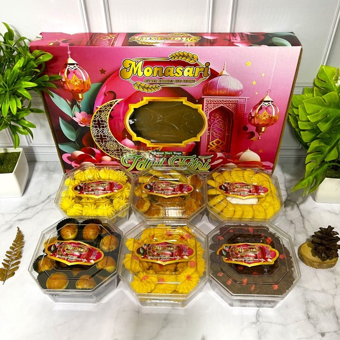 Jual PAKET KUE LEBARAN BINTANG 5 SEGI 8 PREMIUM KUE KERING LEBARAN 1 ...