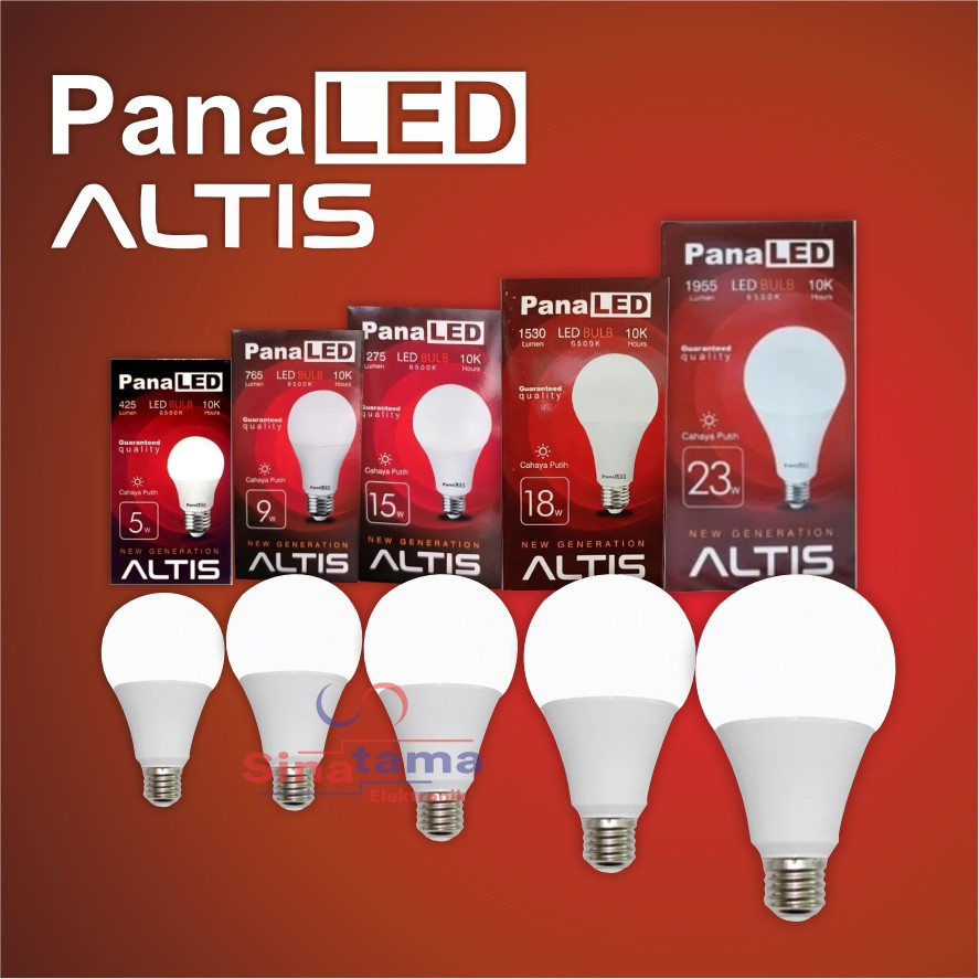 Jual LAMPU LED PANALED ALTIS 5W 9W 12W 15W 18W 23W LAMPU BOHLAM HEMAT ENERGI LED BULB CAHAYA ...
