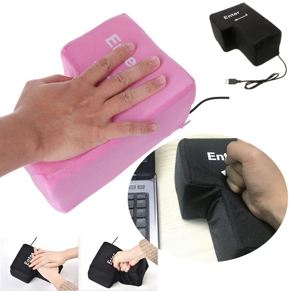 Jual Anti-Stress Computer Huge Enter Key Big Giant USB Keyboard Vent ...