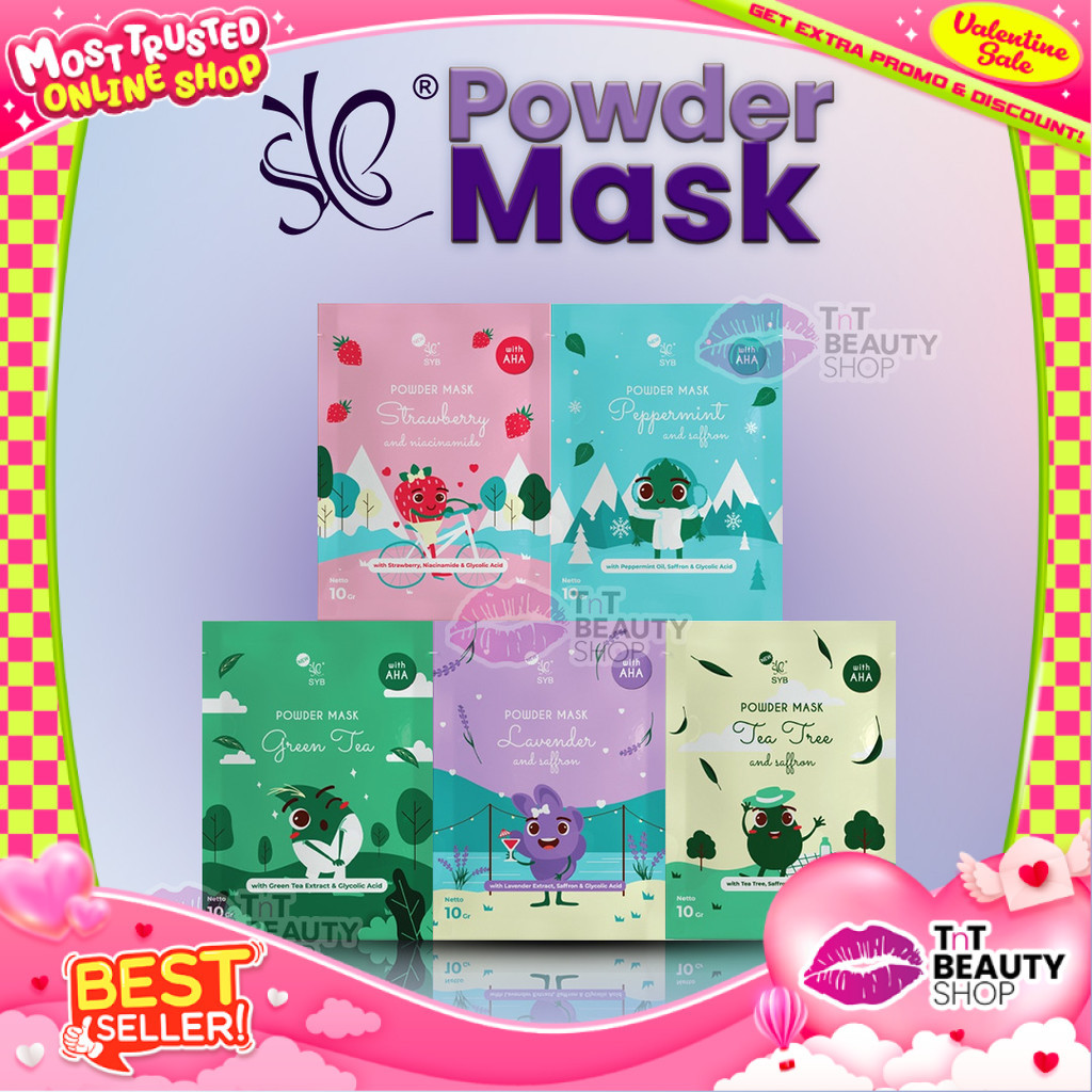 Jual SYB Powder Mask - Masker Organik - 10gr | TnT Beauty Shop | Shopee ...
