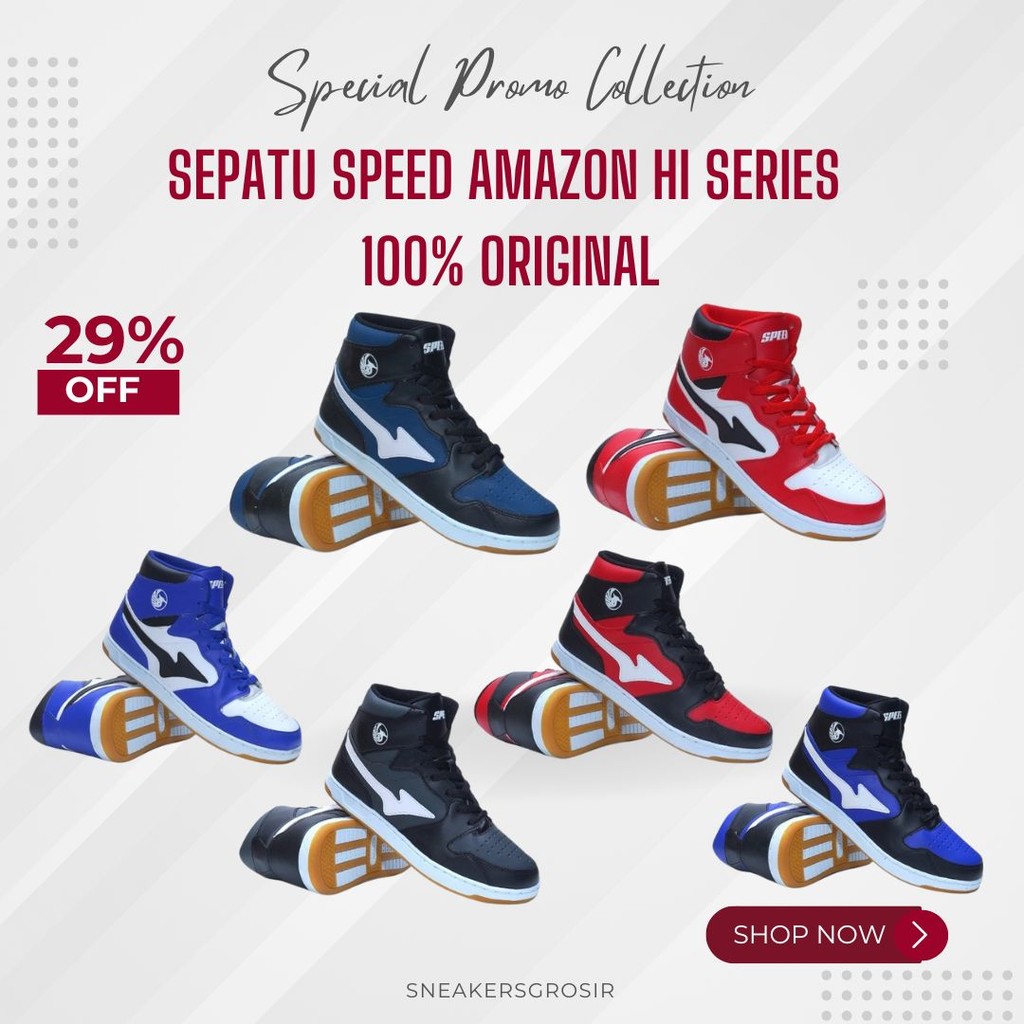 Jual Sepatu SPEED AMAZON HI SERIES 100% ORIGINAL Sepatu Pria Sneakers ...