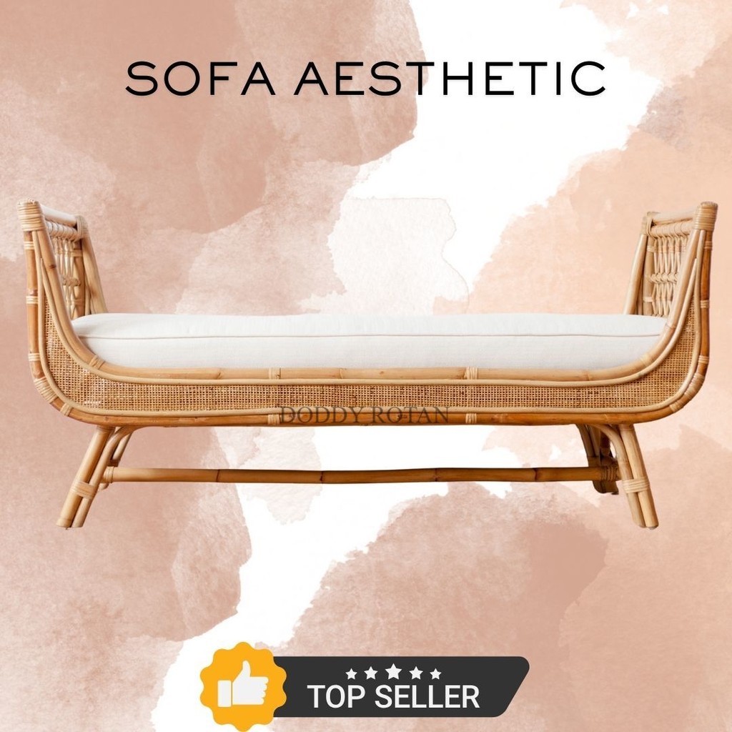 Jual Bench Sofa Rotan Alami 3 Dudukan Dengan Rangka Kokoh – Pilihan ...