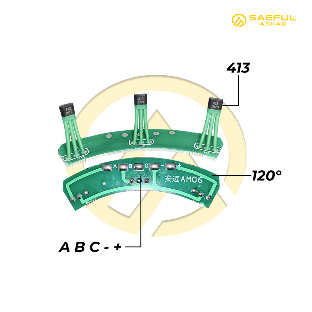 Jual Modul Sensor Magnet Motor PCB 413 120° Hall Dinamo E-Bike Sepeda Listrik | Shopee Indonesia